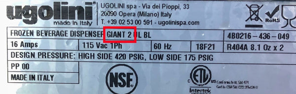 UGOLINI GIANT Solenoid Valve Coil 120V OLAB | UGOLINI Slush Machine ...